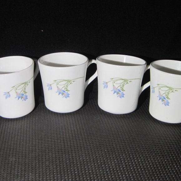 Corningware | Dining | Corning Blue Dusk Corelle Set Of 4 Coffee Cups ...